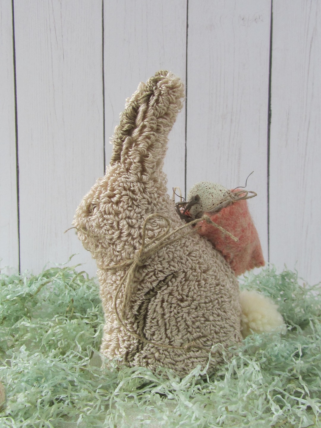 Primitive Bunny Punch Needle Kit: 3D Easter Rabbit Pattern - Etsy
