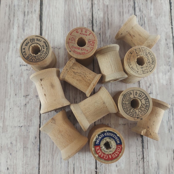 Wooden Spools - Etsy
