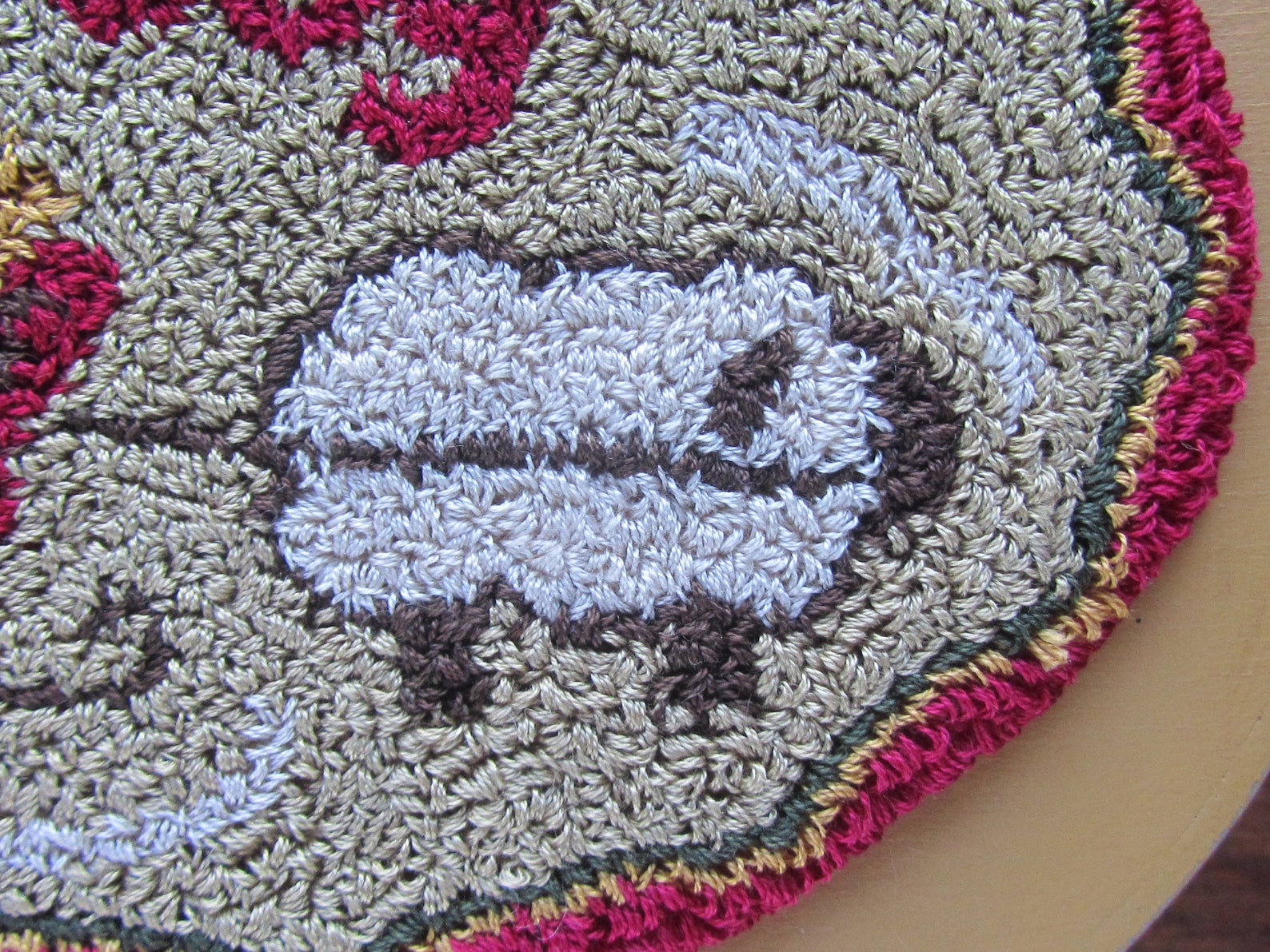 Punch Needle Pattern Christmas Sheep With Sleigh | Etsy