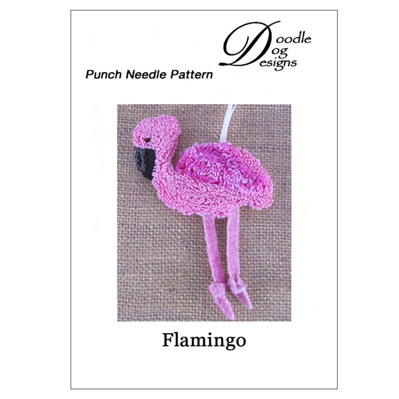 Punch Needle Pattern Flamingo Ornament Needle Punch | Etsy