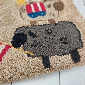 Primitive Stacked Sheep Punch Needle KIT ~ Patriotic Needle Punch ...