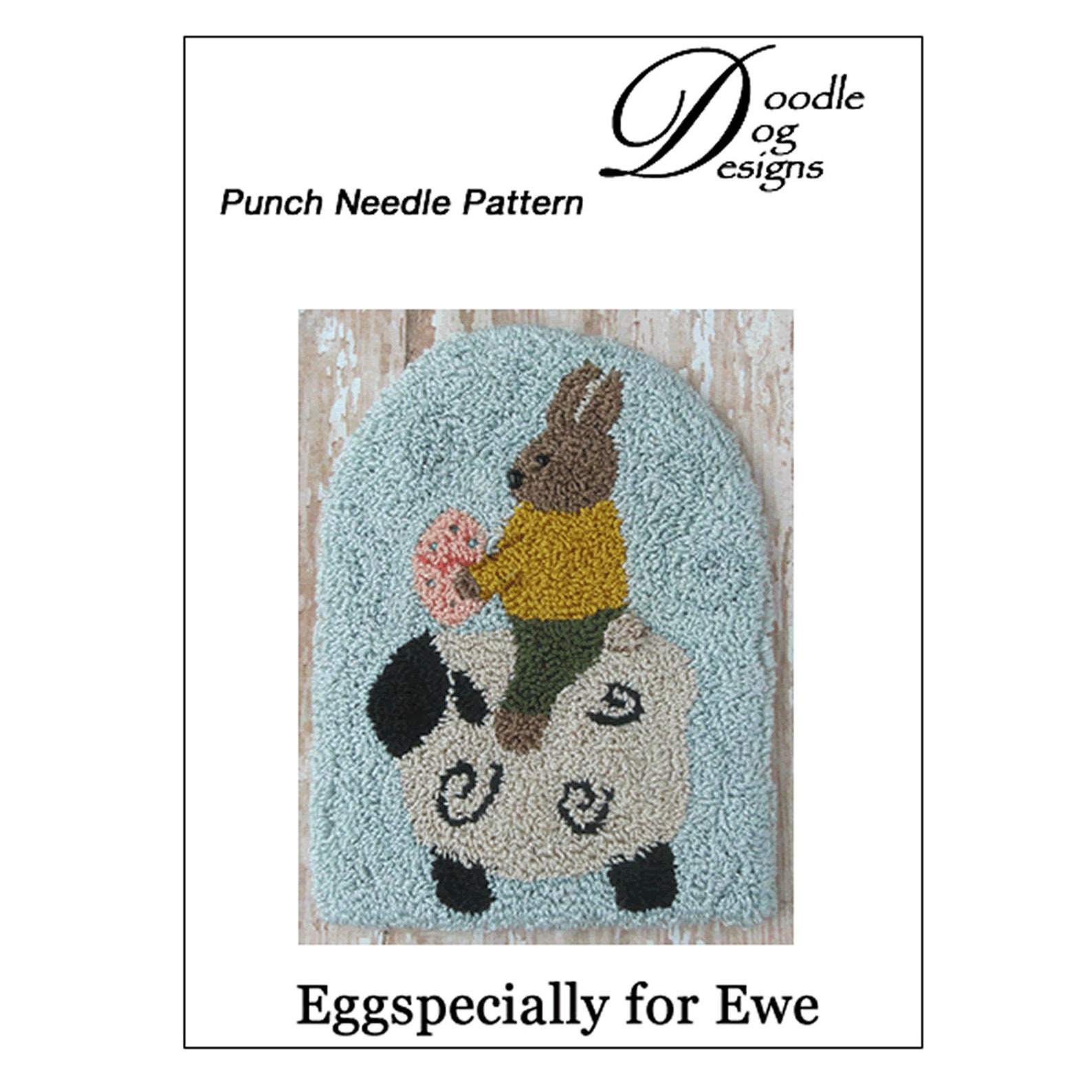 Punch Needle Pattern Spring Sheep and Bunny With Egg - Etsy