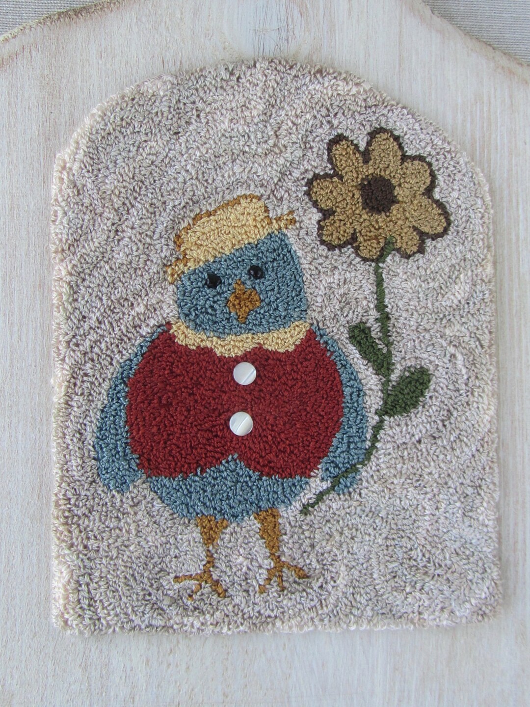 Blue Bird Punch Needle Pattern (PDF Pattern) - Etsy