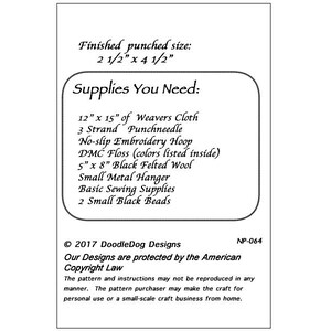 Winter Punch Needle KIT ~ January & February Banners Punchneedle ...