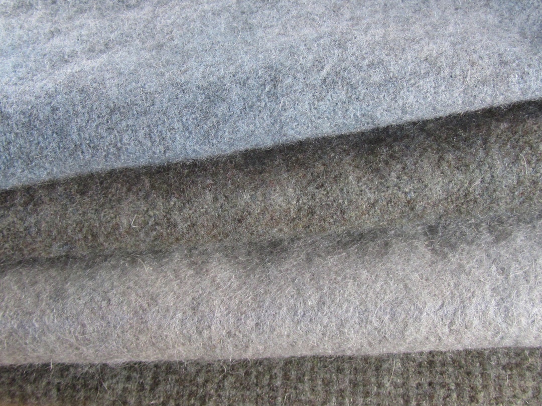 Hand Dyed Felted Wool Fat Quarter: Faded Denim Blue for Rug Hooking ...