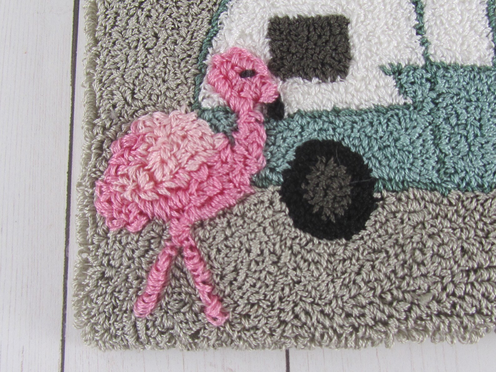 Vintage Camper & Flamingo Punch Needle Pattern (PDF) - Etsy