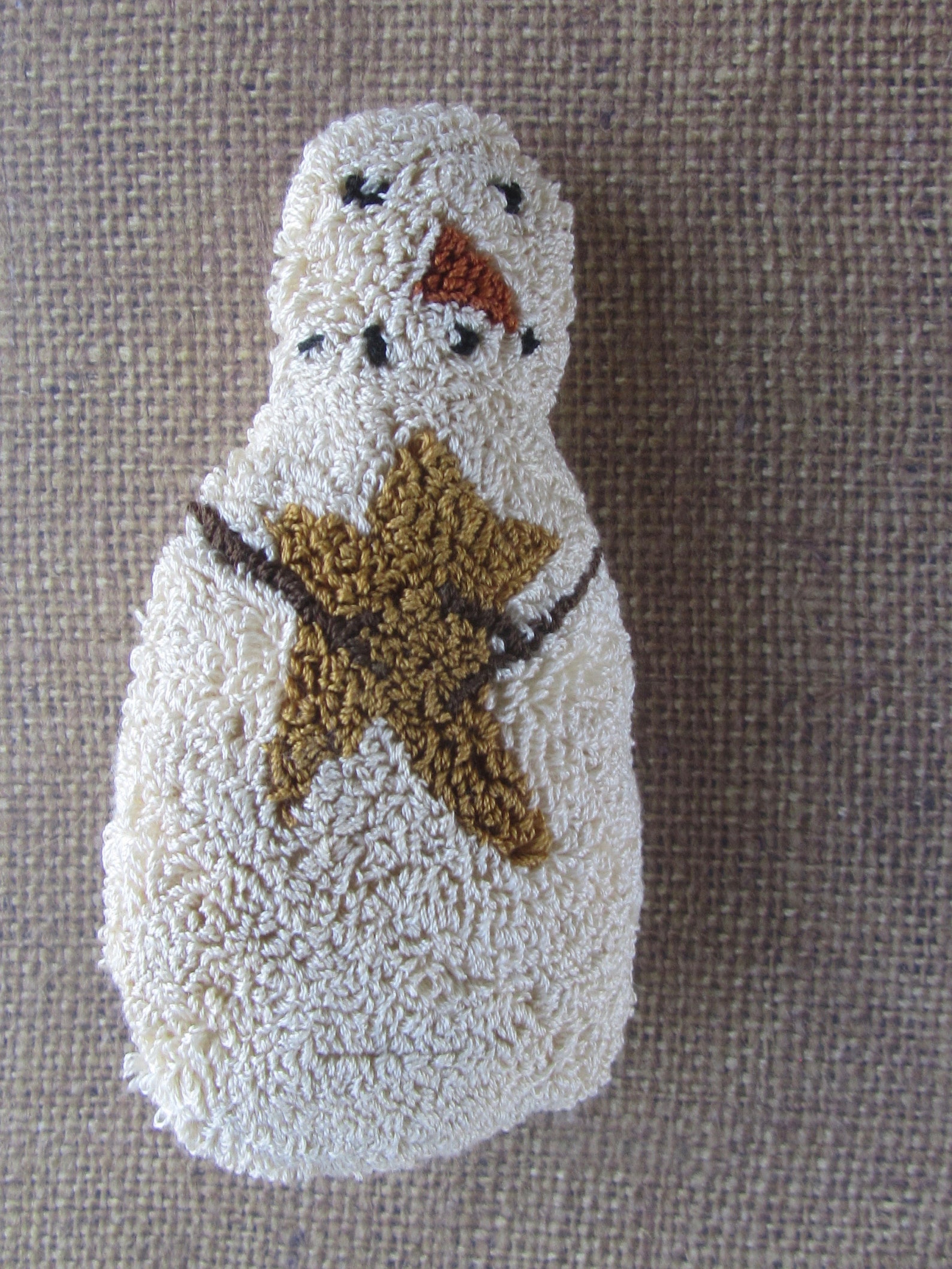 Snowman Punch Needle KIT Winter Bowl Fillers / Shelf Sitters | Etsy