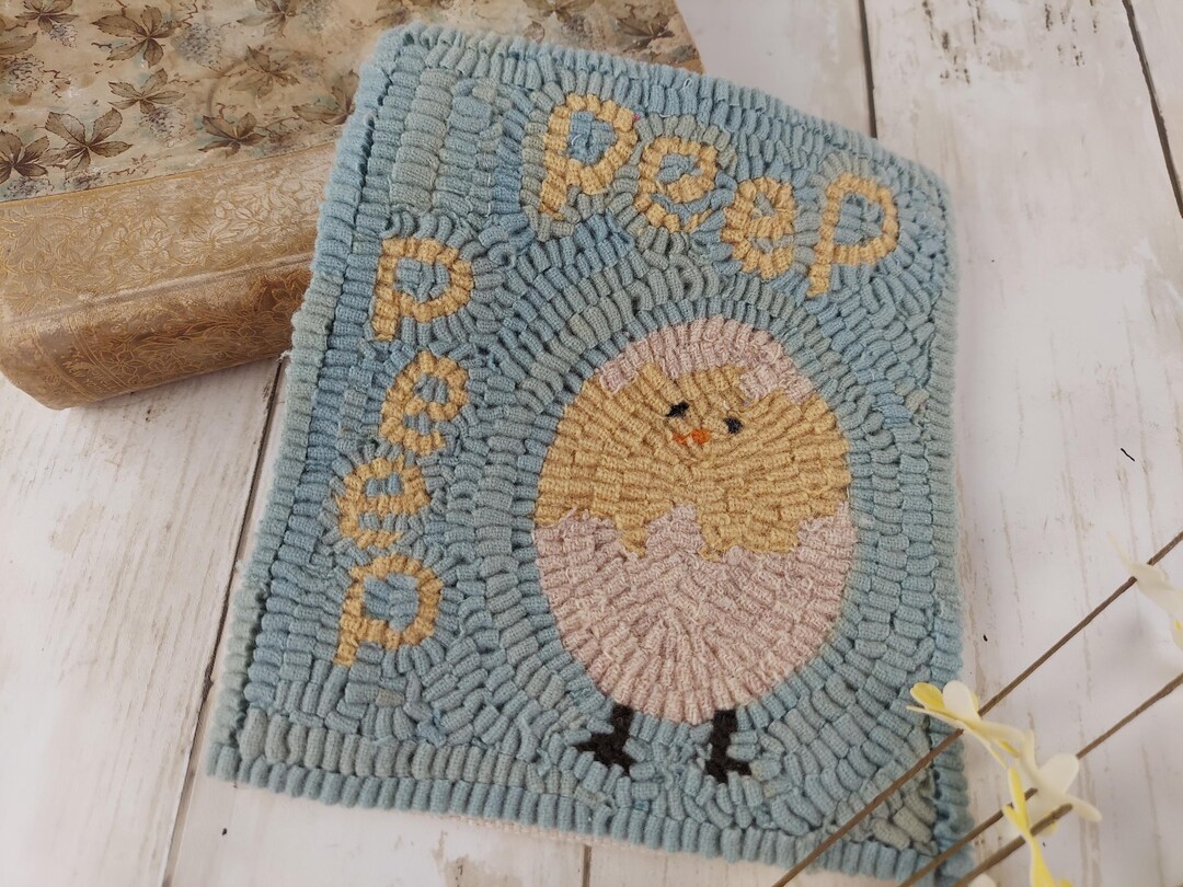 Hooked Rug Pattern for Spring Easter Chick in an Egg ~ Instant Download ...
