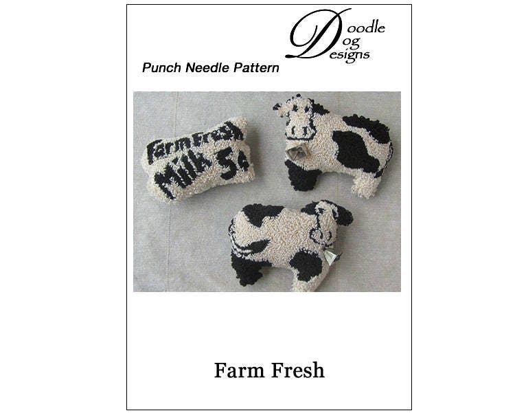 Primitive Cows Punch Needle Kit Bowl Filler Needle Punch | Etsy