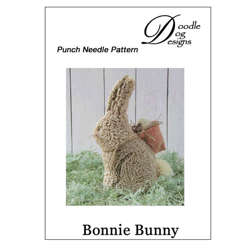 Primitive Bunny Punch Needle Kit: 3D Easter Rabbit Pattern - Etsy