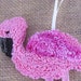 Punch Needle Pattern ~ Flamingo Ornament ~ Needle Punch Pattern ~ Punch ...