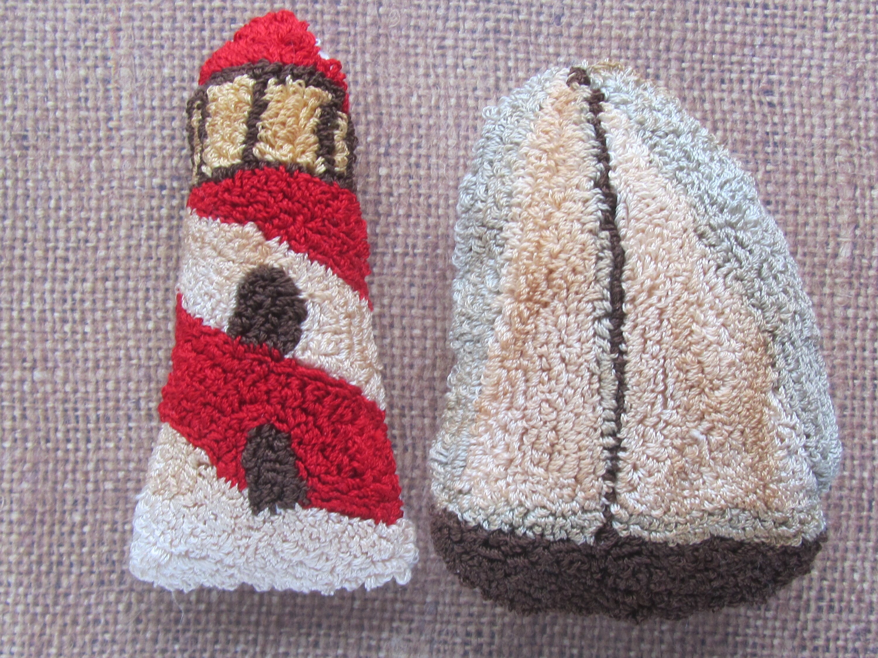 Nautical Punch Needle Kit: Sailboat and Lighthouse Bowl Fillers Pattern ...