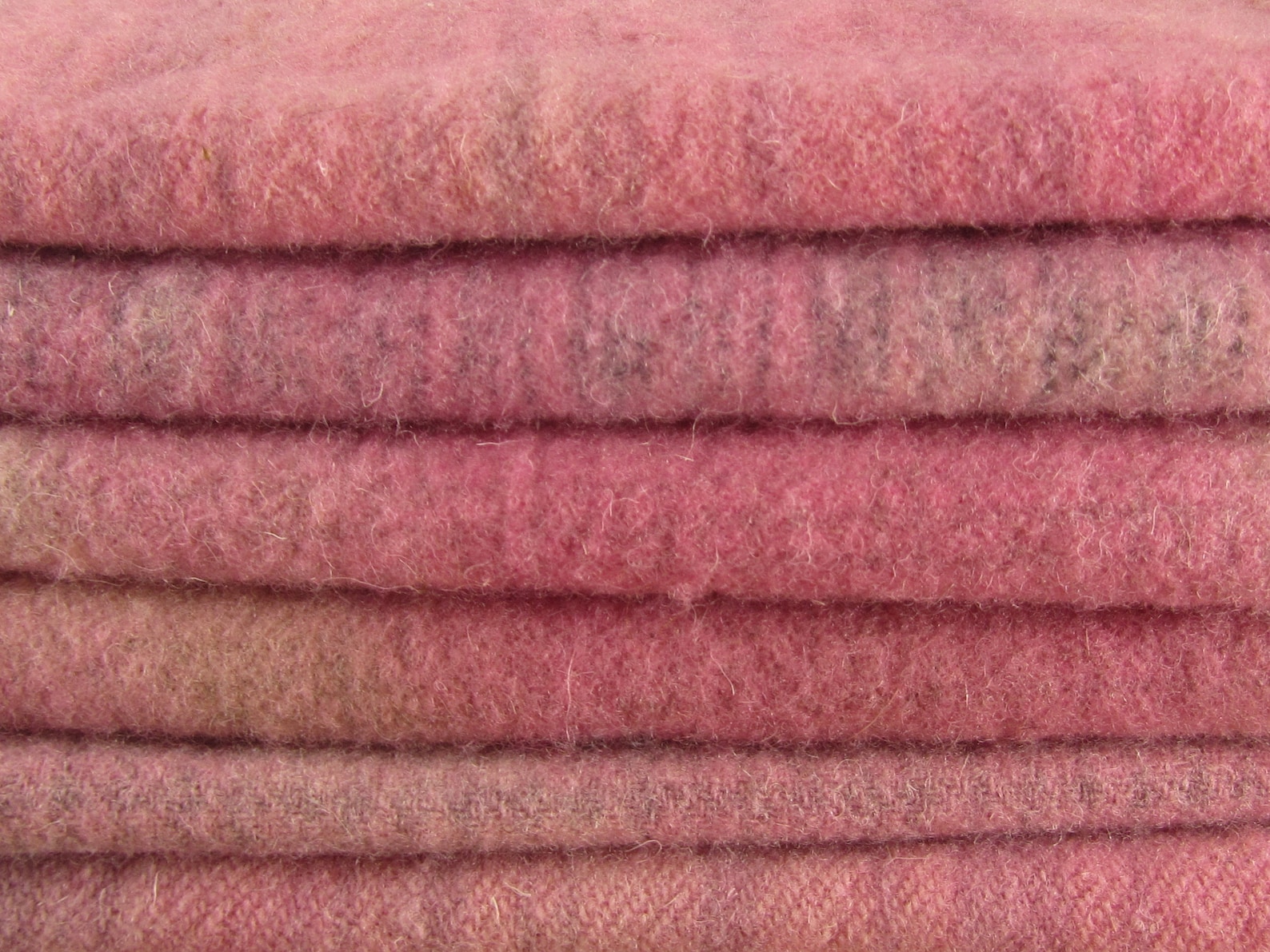 Hand Dyed Felted Wool Fat Quarters Cotton Candy Pink Rug - Etsy