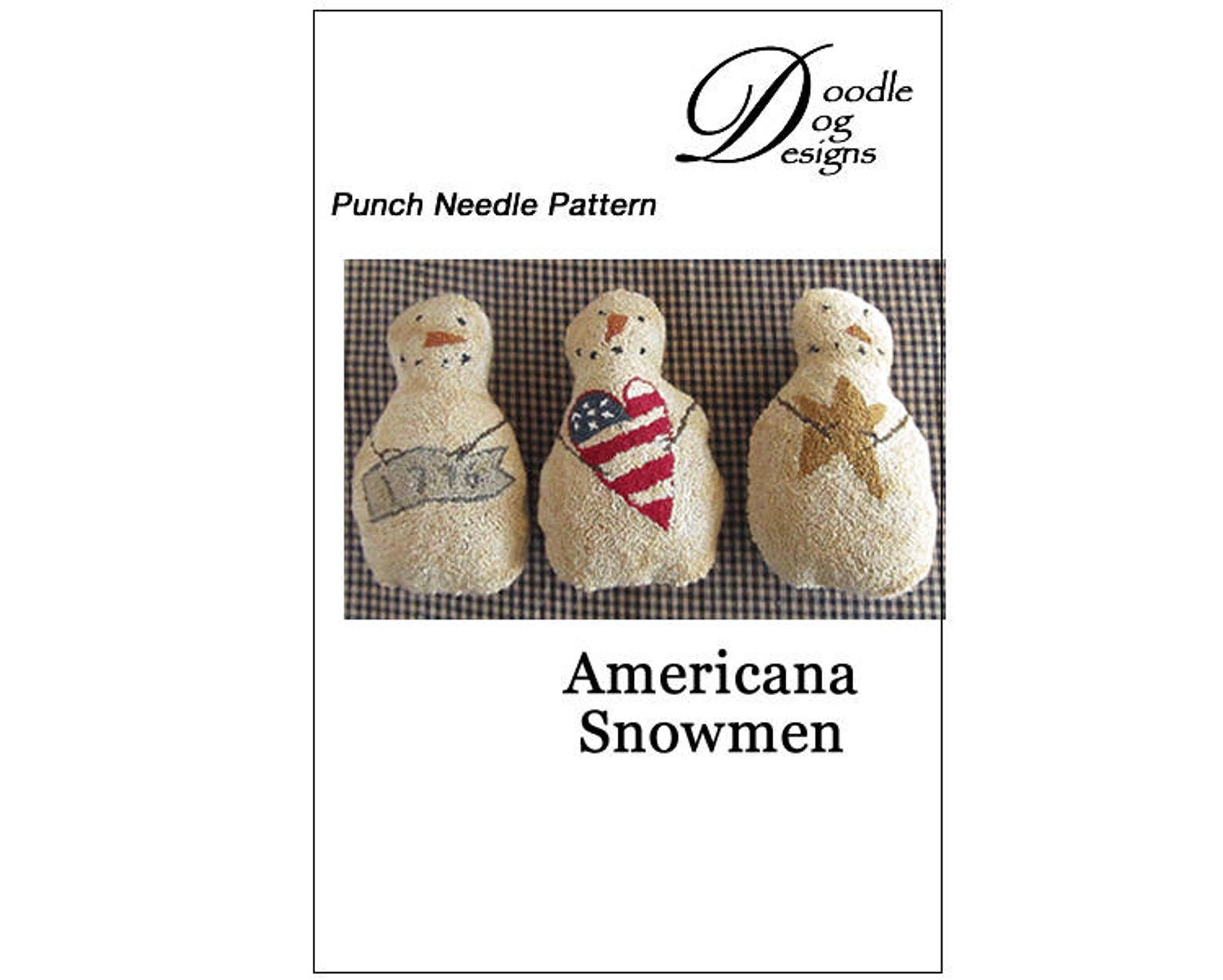 Snowman Punch Needle KIT Winter Bowl Fillers / Shelf Sitters - Etsy