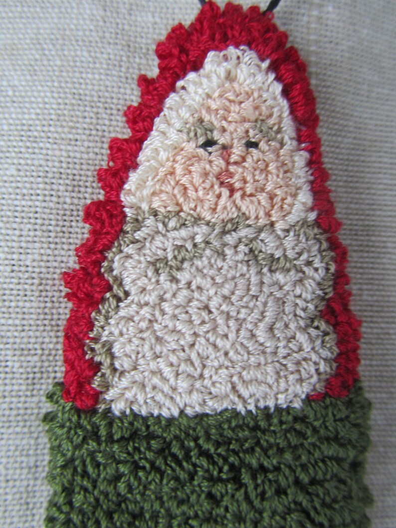 Punch Needle Pattern Stocking Ornaments Santa Snowman - Etsy