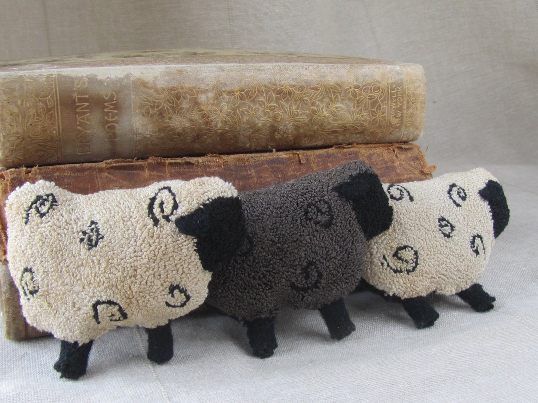 Punch Needle Pattern ~ Black Sheep of the Family ~ Prim Bowl Filler ...