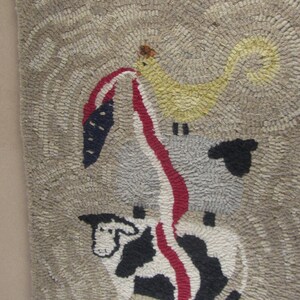 Hooked Rug Pattern for Patriotic Animal Stack-up ~ Full Size Pattern ...