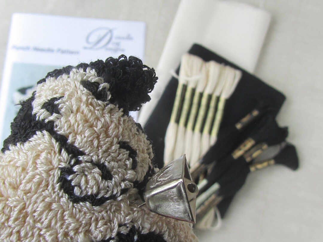 Primitive Cows Punch Needle Kit ~ Bowl Filler Needle Punch Pattern ~ 3D ...