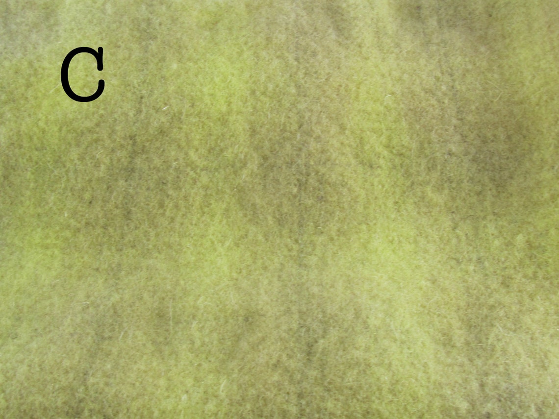 Hand Dyed Felted Wool Fat Quarters Lemon Yellow Rug Hooking - Etsy