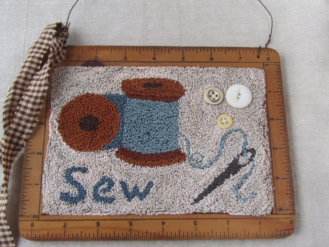 Primitive Punch Needle Kit Sewing Notions Needle Punch | Etsy