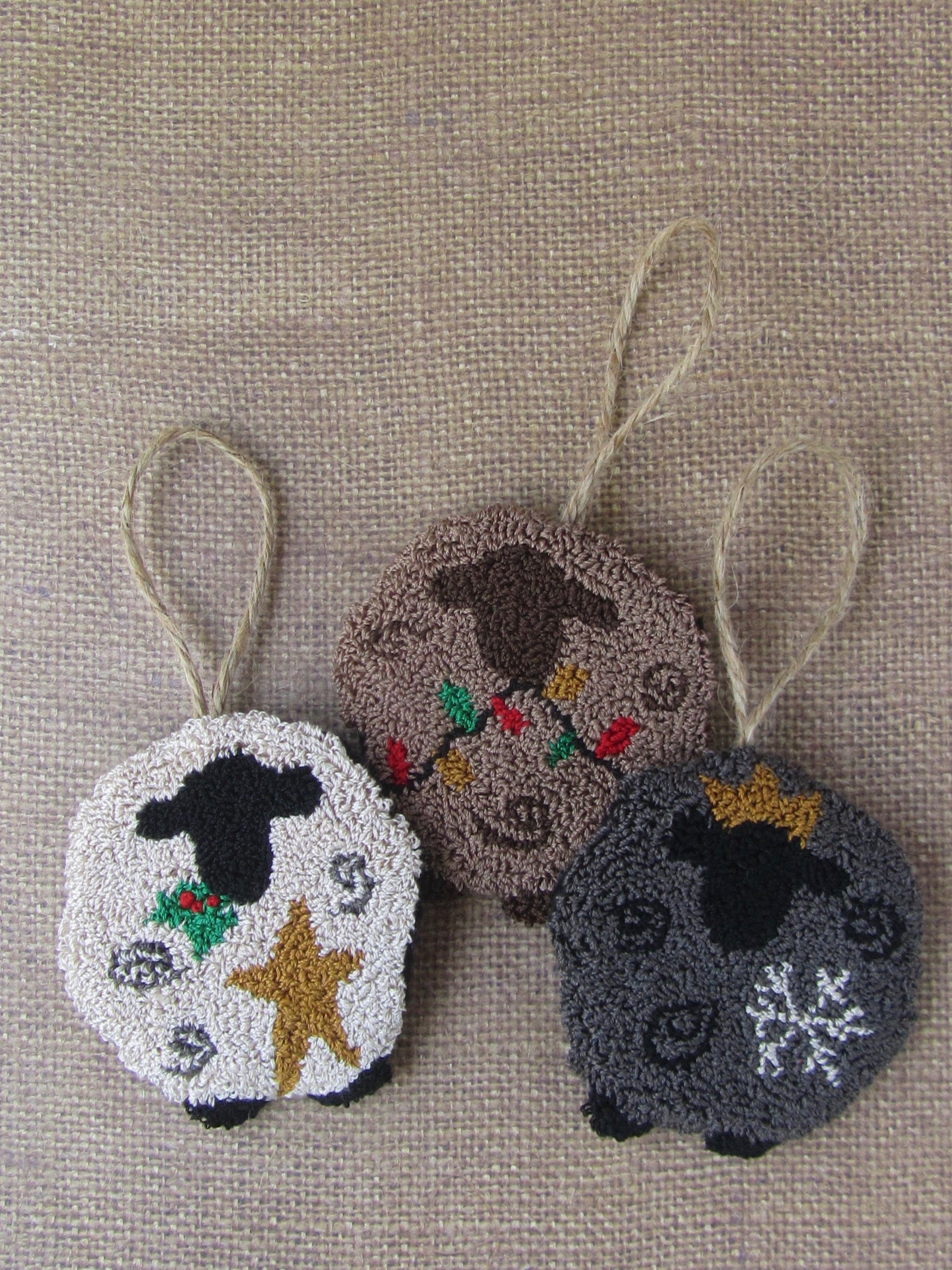Punch Needle Pattern Sheep Ornaments Needle Punch Pattern - Etsy UK