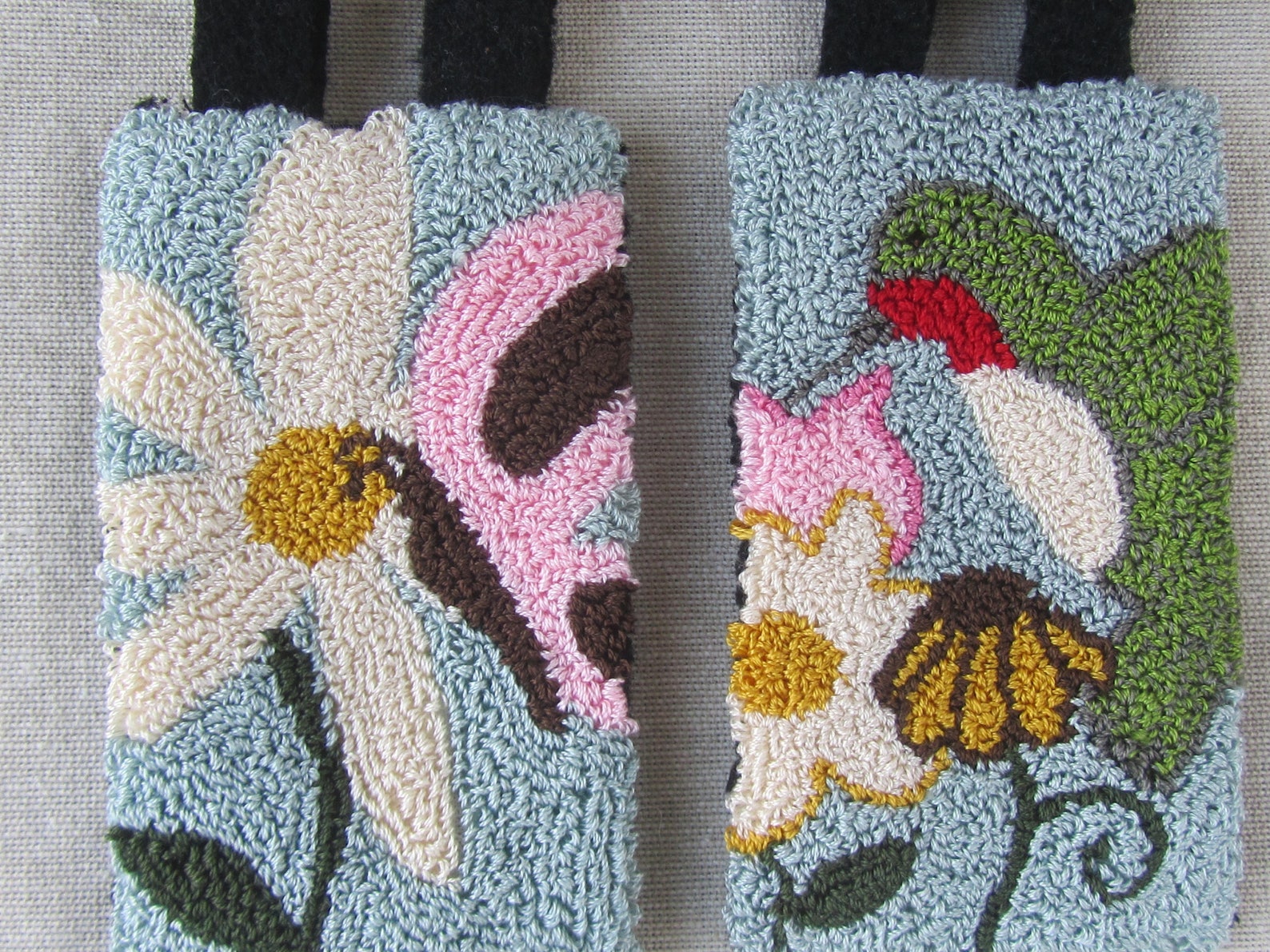 Punch Needle KIT Spring Hummingbird & Butterfly Needle Punch - Etsy