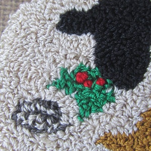 Punch Needle Pattern ~ Sheep Ornaments ~ Needle Punch Pattern ~ Punch ...
