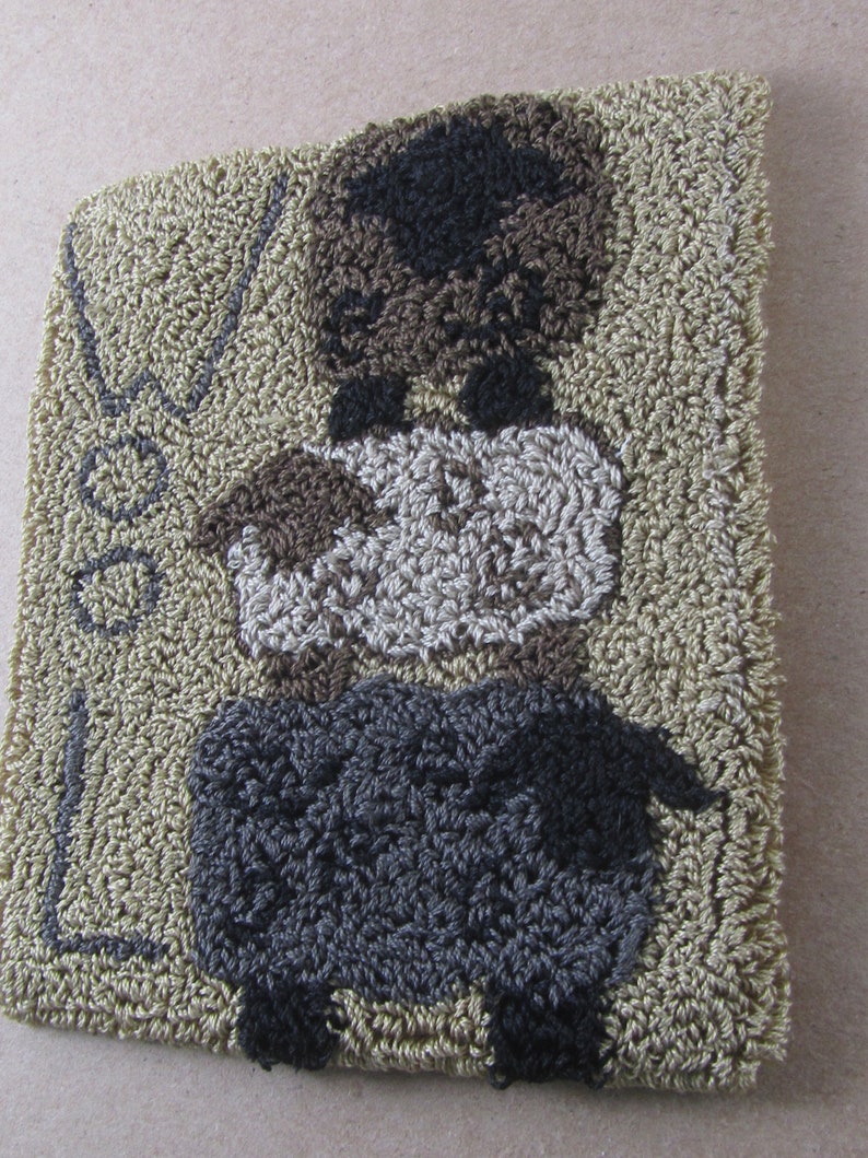 Punch Needle Pattern ~ Stacked Sheep ~ Wool ~ Instant Download ...
