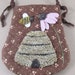 Punch Needle Pattern Summer Ditty Bag Bee Skep, Flower Punchneedle Pdf Pattern Needle Punch ...