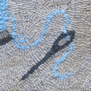 Hooked Rug Pattern for Sewing Notions ~ Full Size Pattern~ Instant ...