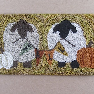 Primitive Punch Needle Kit ~ Sheep With Fall Banner ~ Needle Punch ...