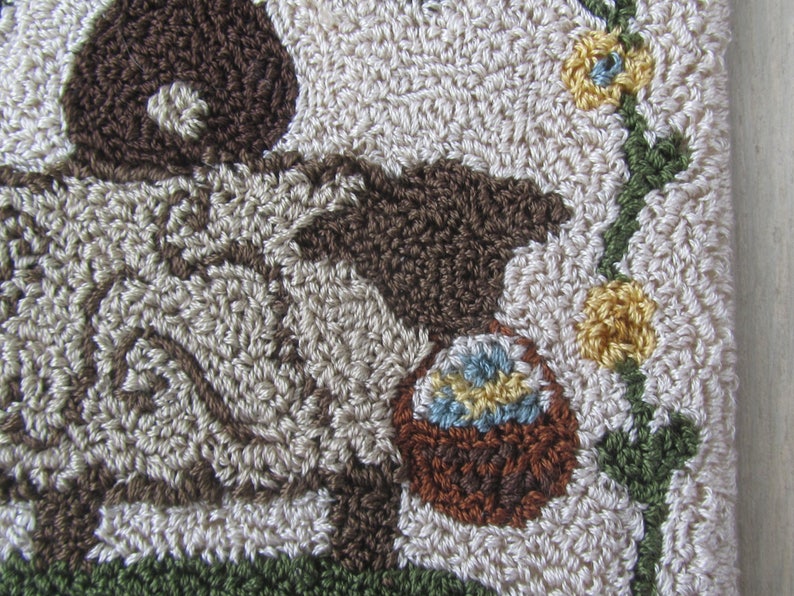 Punch Needle KIT Sheep With Easter Basket Chocolate Bunny - Etsy