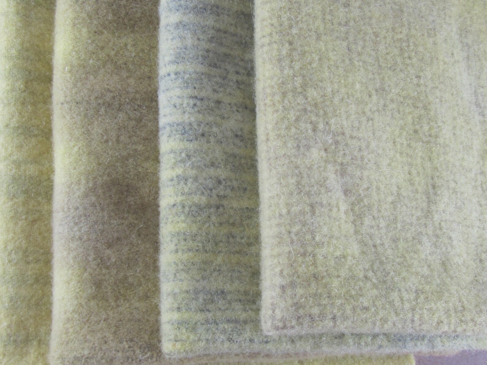 Hand Dyed Felted Wool Fat Quarters Lemon Yellow Rug Hooking - Etsy