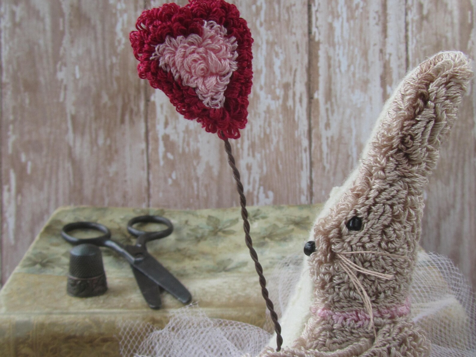 Punch Needle Pattern Valentine Bunny Punchneedle Pdf Pattern Needle ...