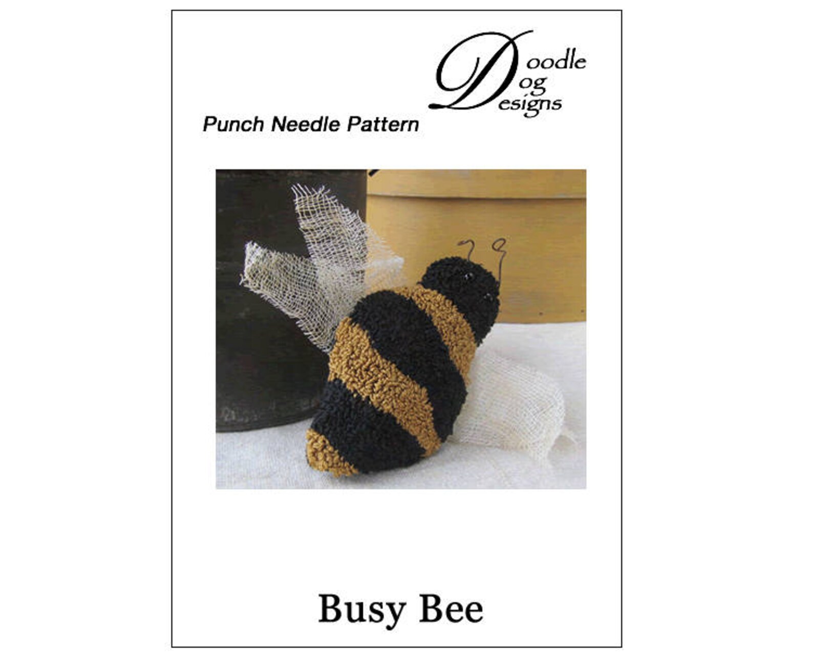 Punch Needle E-pattern Busy Bee Summer Bowl Filler Shelf Sitter ...