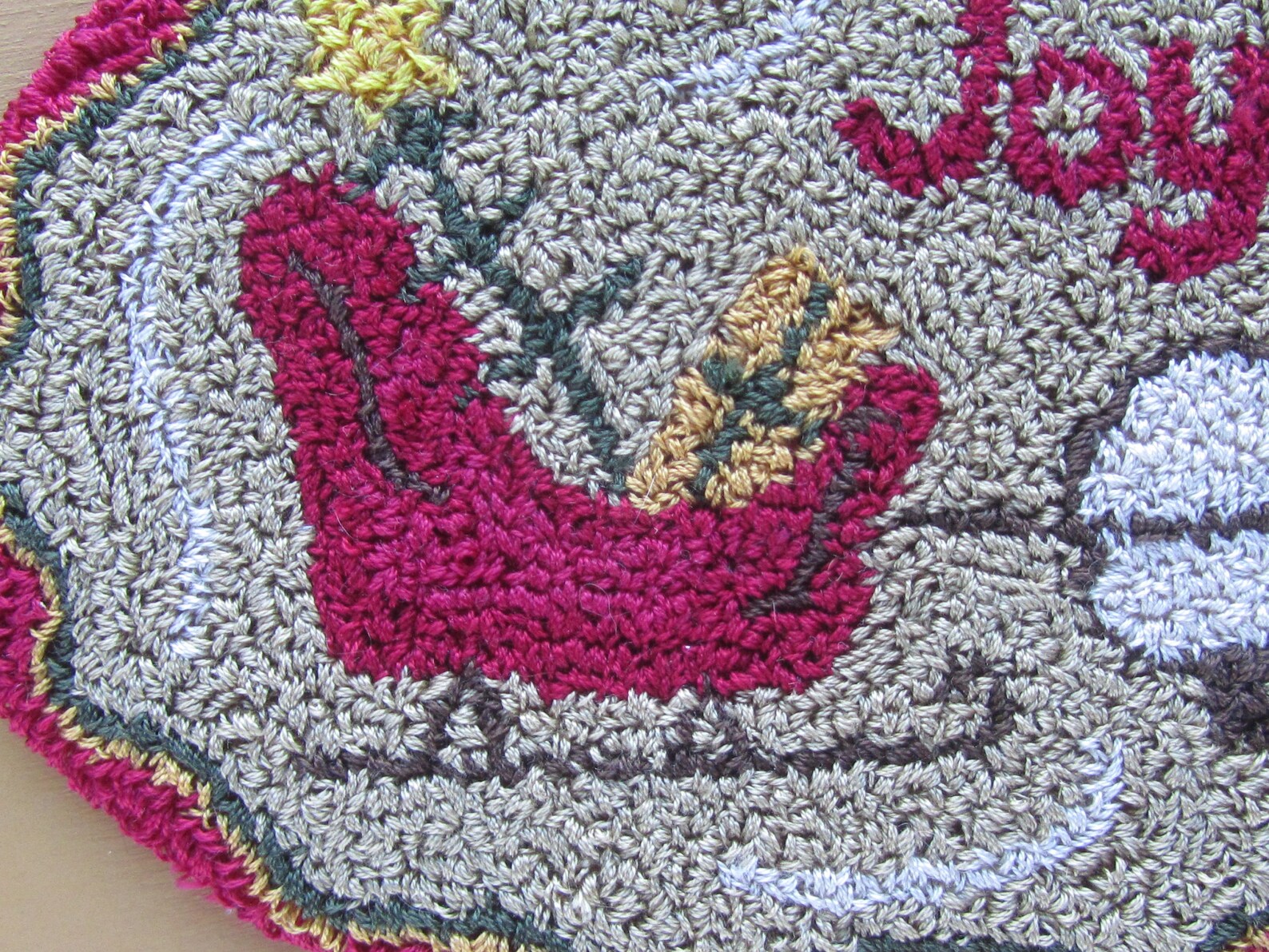 Punch Needle Pattern Christmas Sheep With Sleigh | Etsy