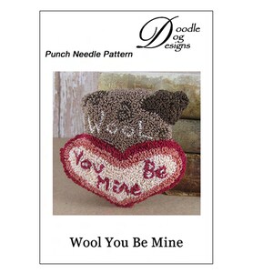 Punch Needle KIT ~ Valentine Sheep With Heart ~ Punchneedle Pattern ~ Folk Art - Etsy