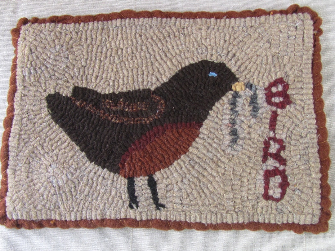 Hooked Rug Pattern for Spring Robin ~ Instant Download ~ Digital ...