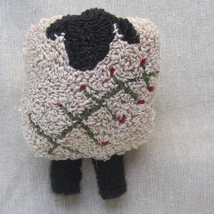 Primitive Sheep Punch Needle Kit ~ Four Seasons Needle Punch Pattern ...