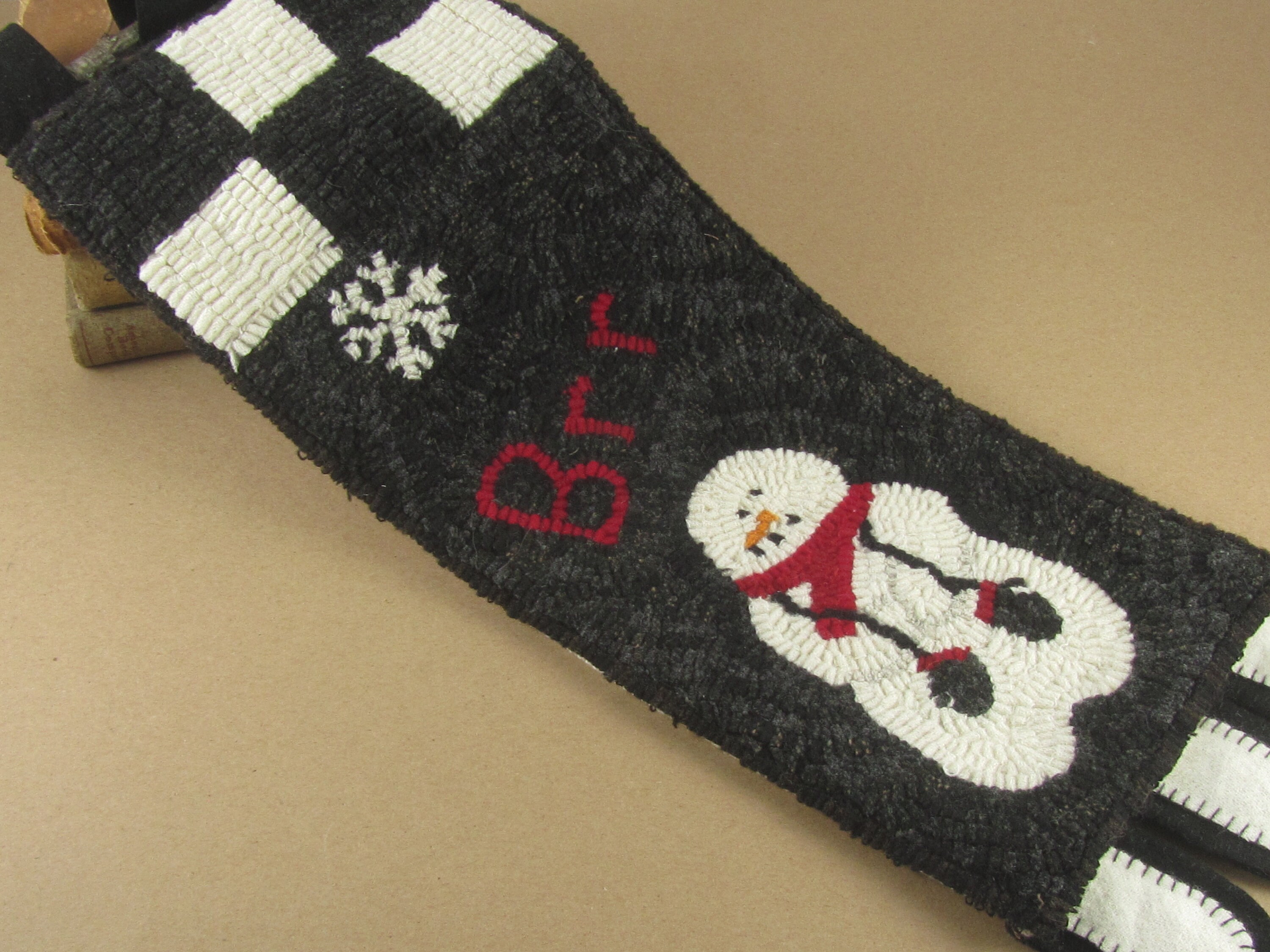 Hooked Rug Pattern for Winter Snowman Full Size Instant | Etsy