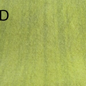 Hand Dyed Felted Wool Fat Quarters Lemon Yellow - Rug Hooking- Applique ...