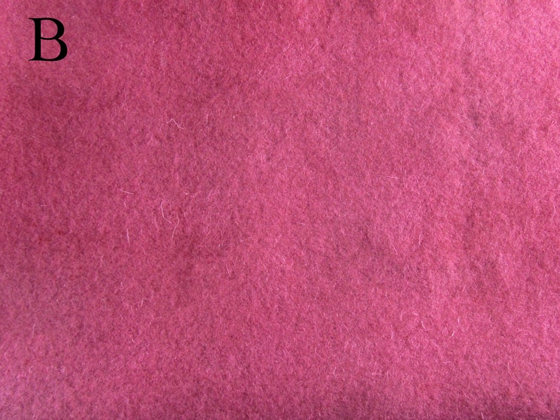 Hand Dyed Felted Wool Fat Quarters Rose Hot pink Rug | Etsy