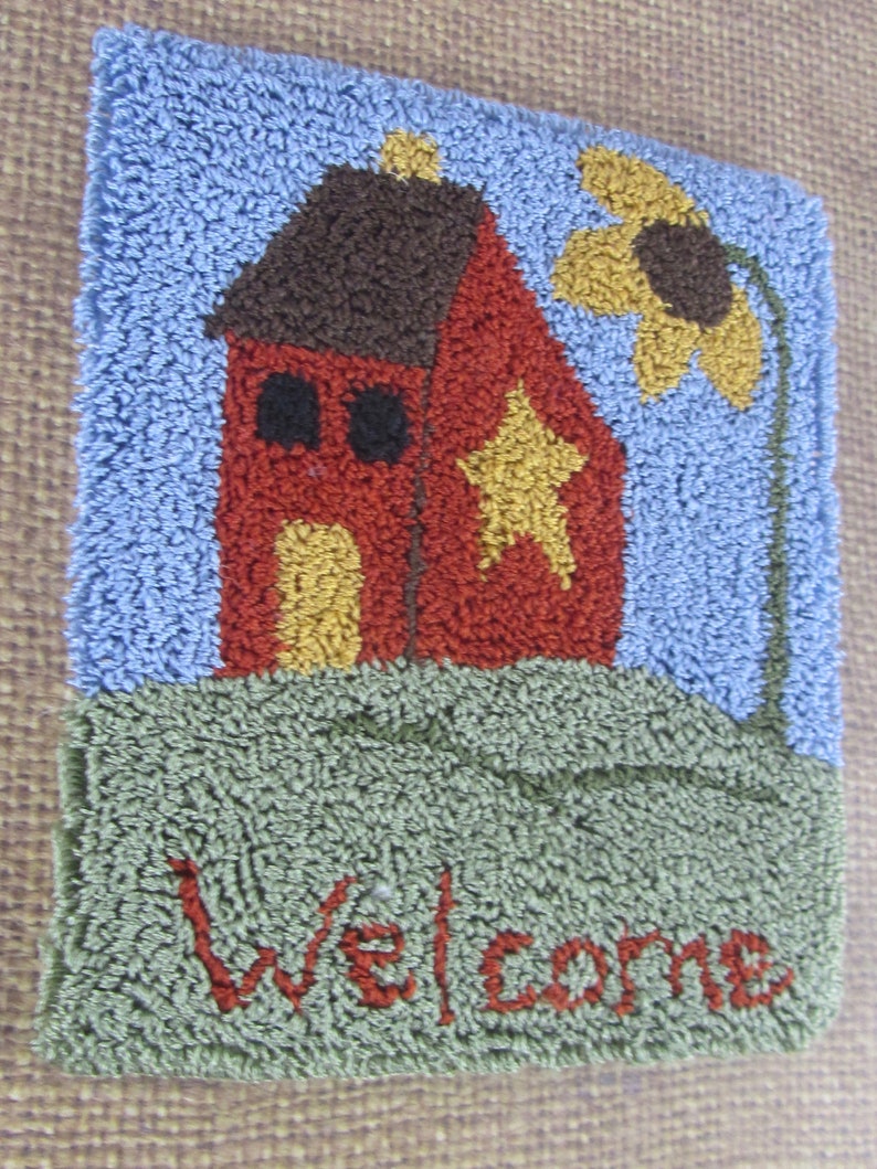 Primitive Punch Needle Kit Welcome Summer Needle Punch | Etsy