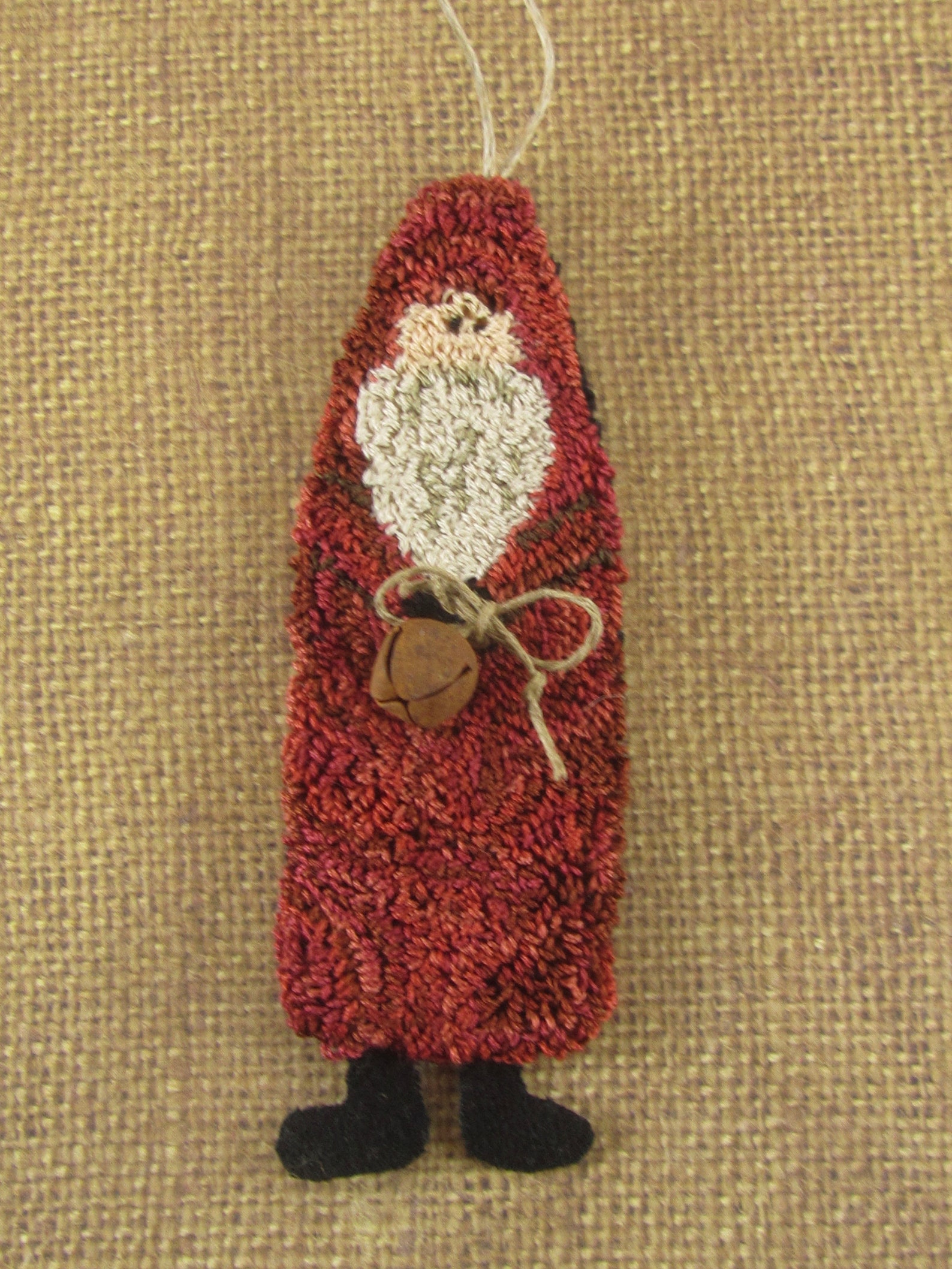 Punch Needle Pattern Primitive Santa Ornaments Punchneedle - Etsy