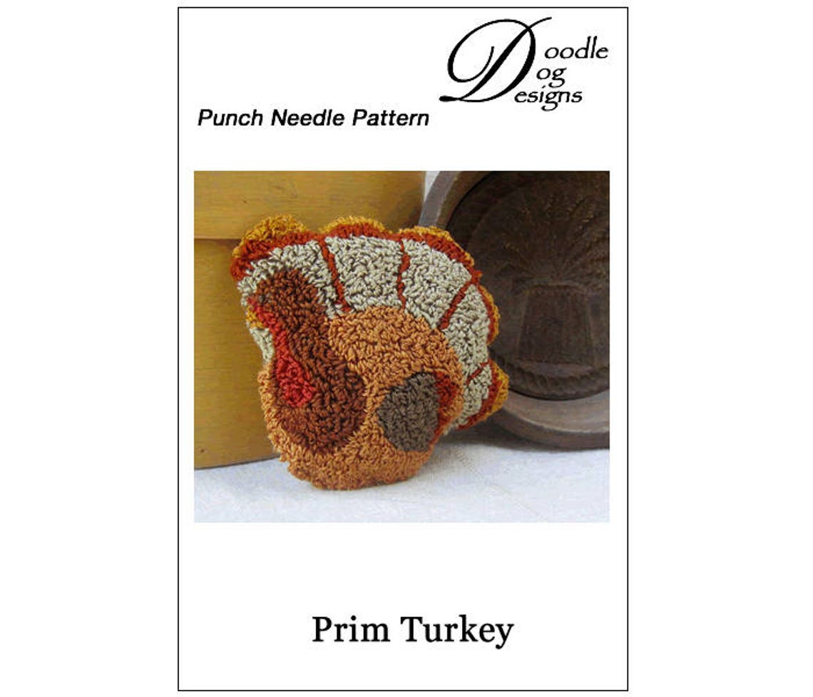 Primitive Punch Needle KIT Prim Thanksgiving Turkey | Etsy