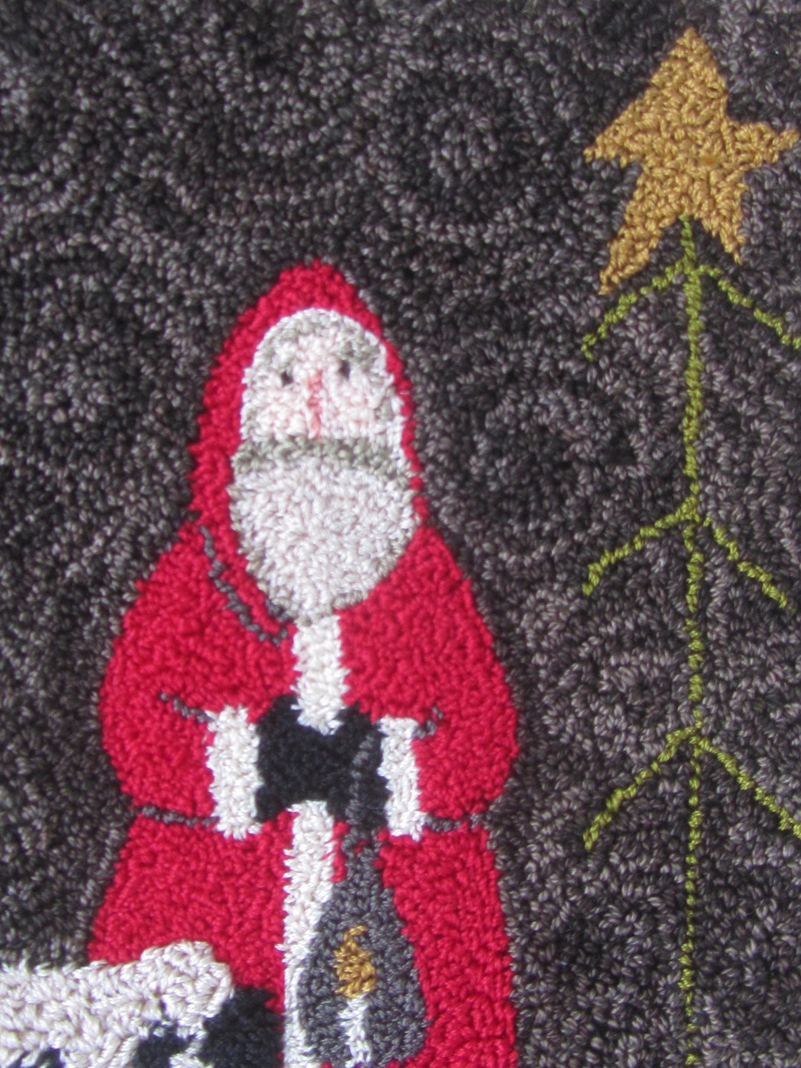 Punch Needle Pattern Santa With Sheep Punchneedle Pdf - Etsy