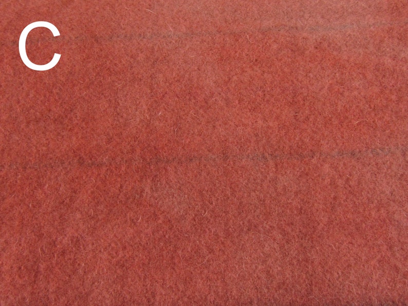 Hand Dyed Felted Wool Fat Quarters Coral Rug Hooking - Etsy