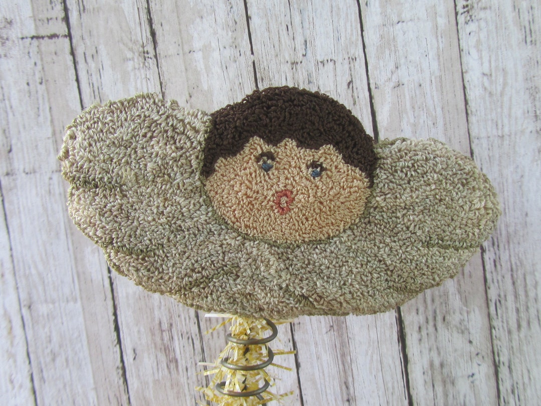 Punch Needle Pattern ~ Angel Tree Topper ~ Needle Punch Pattern ~ Punch ...
