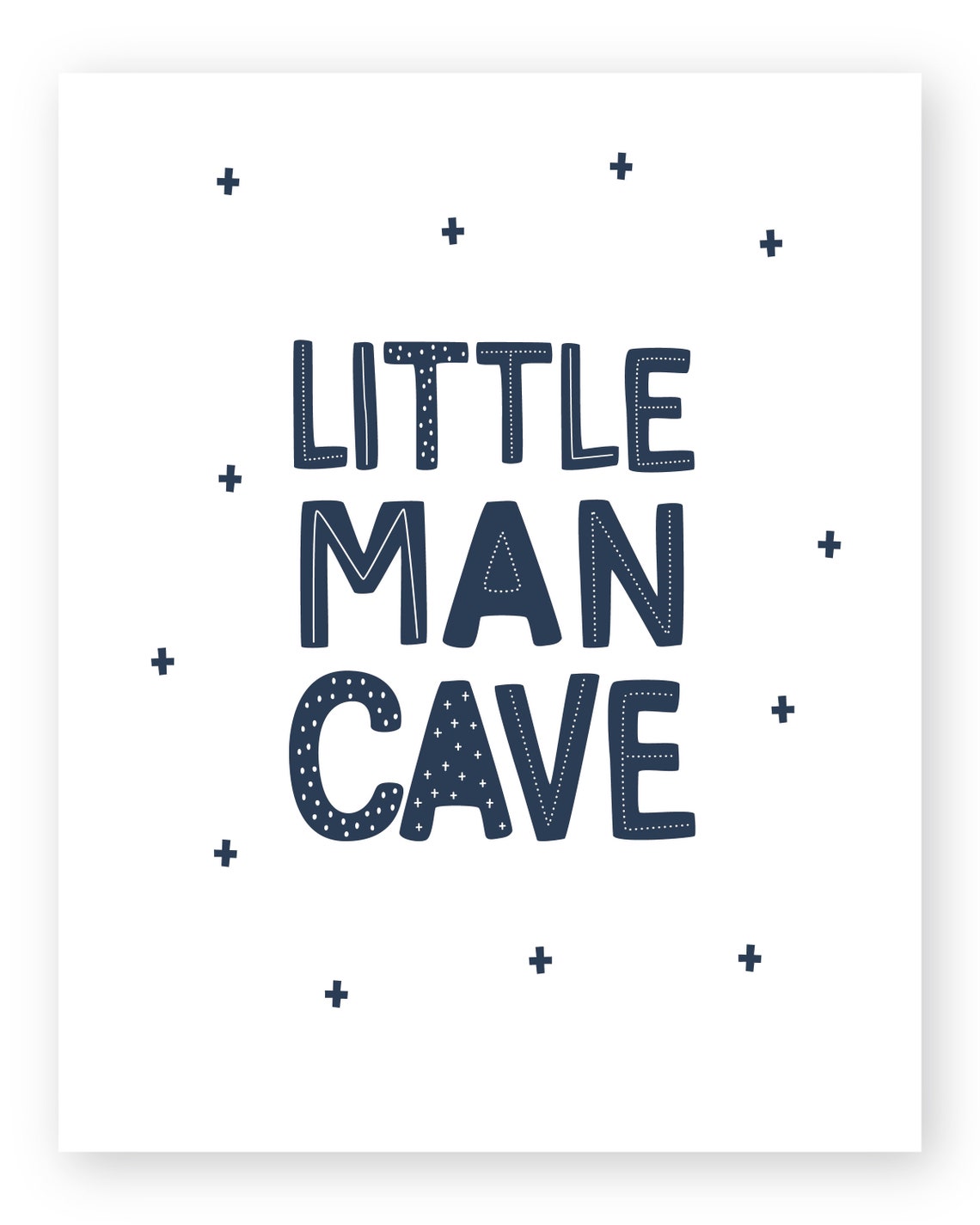 Nursery Wall Art, Little Man Cave, Nursery Print, Boys Nursery, Kids ...