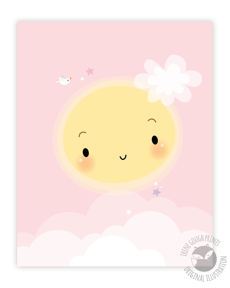 Set of 6 Cute Girls Nursery Prints Gift for Kids | Etsy